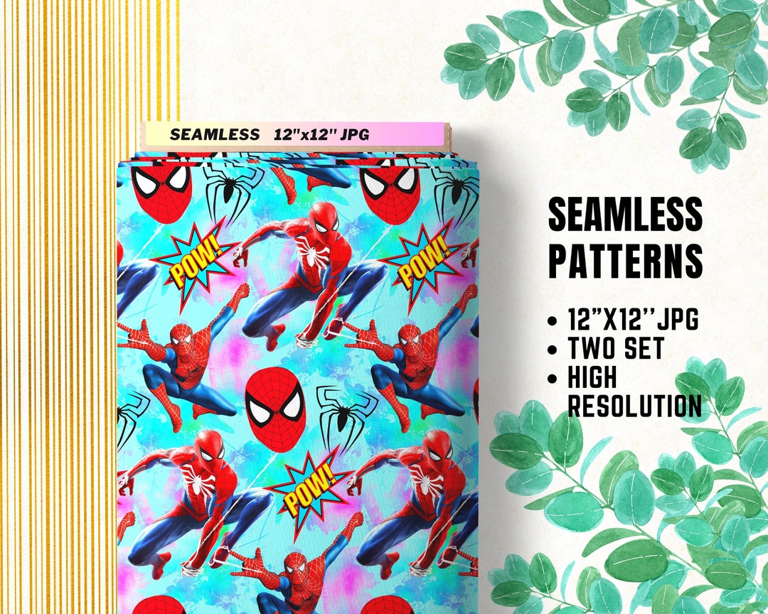 Spider-man Seamless Papers, Marvel Spiderman Digital Papers, Superhero ...