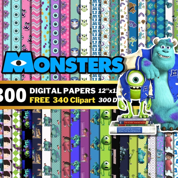 Monsters Clipart - Etsy