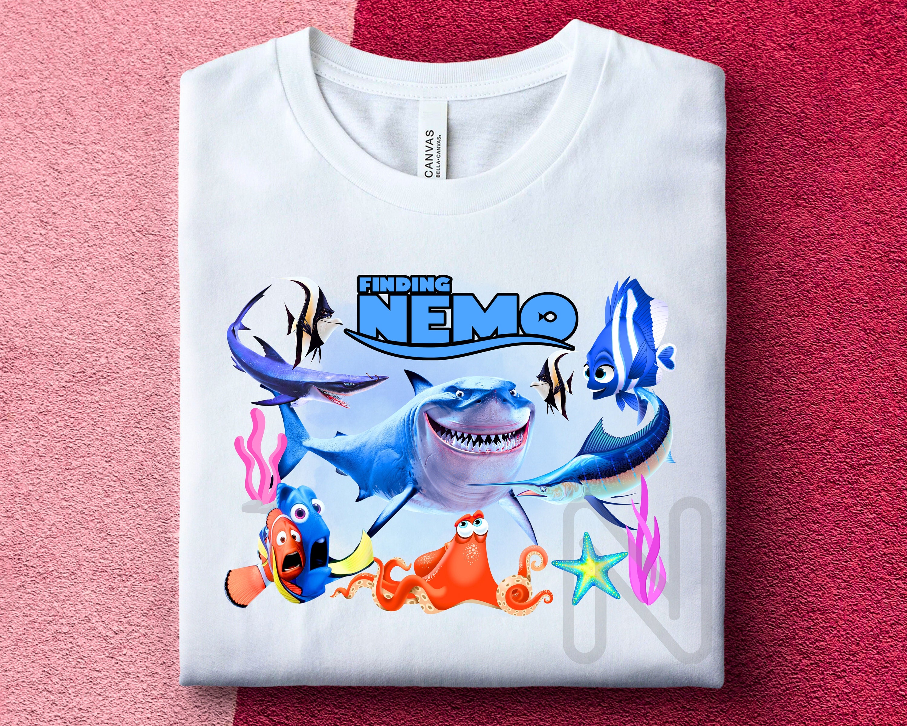Finding Nemo Sublimation PNG, Clownfish Birthday Shirt, Fish Nemo Iron ...