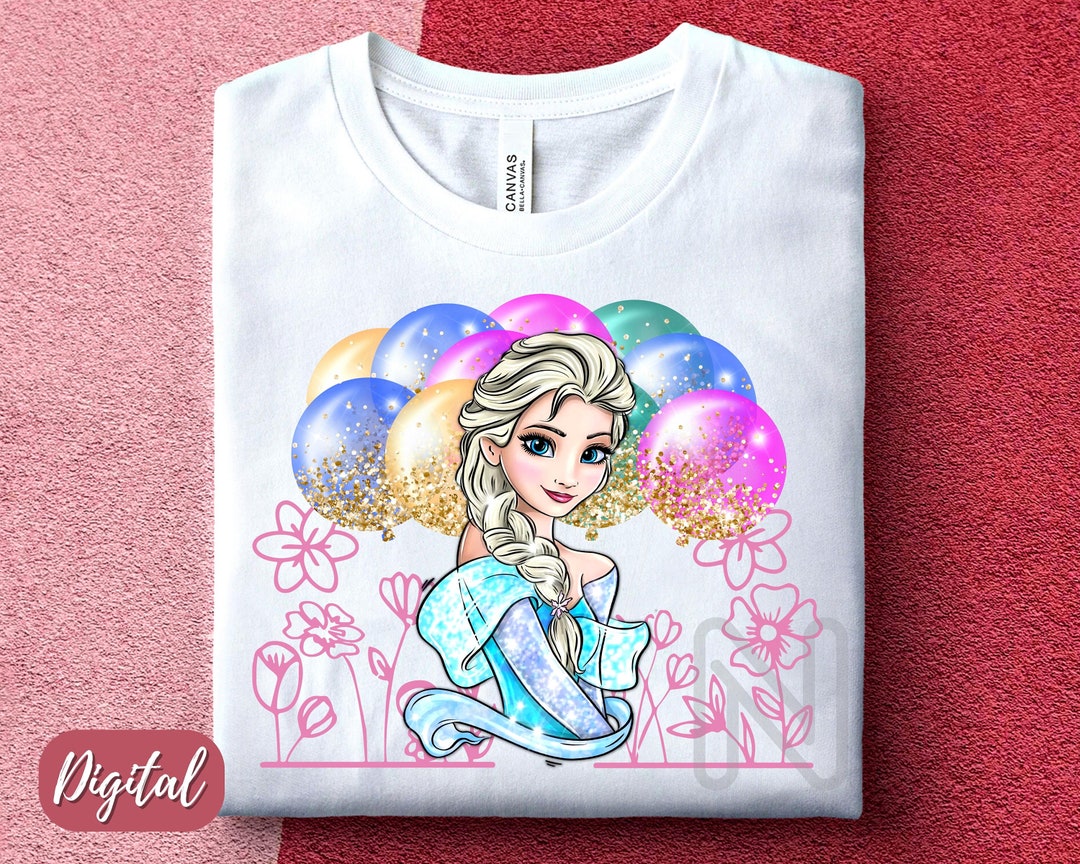 Frozen Elsa Sublimation PNG Birthday Girl Shirt Princess - Etsy