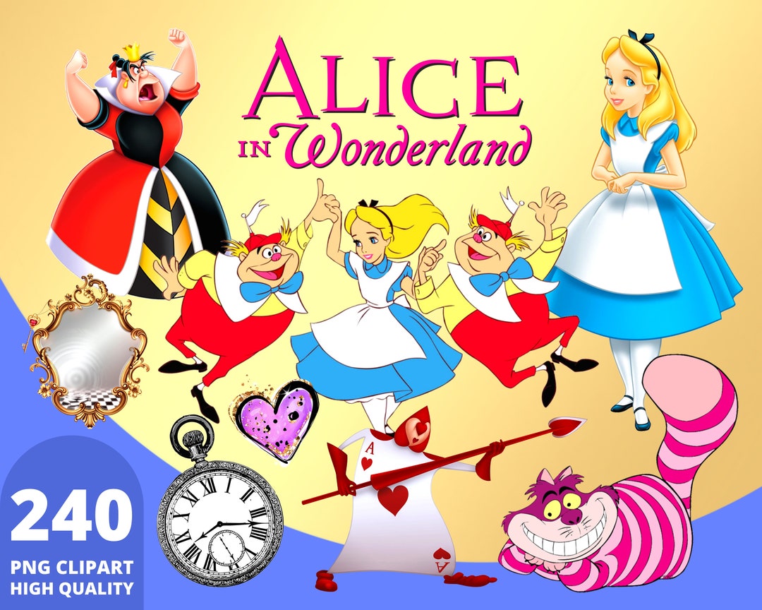 Alice in Wonderland Clipart PNG, Alice Illustration, Cheshire Cat ...