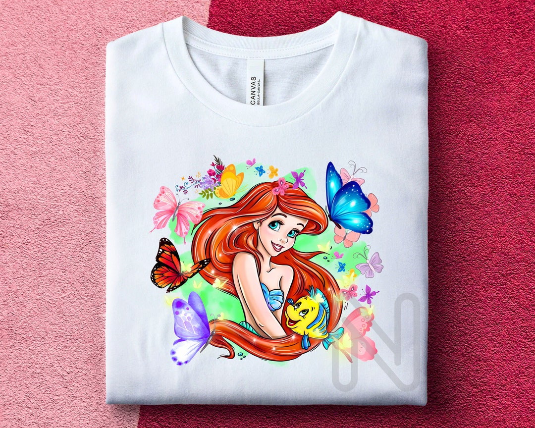 Little Mermaid Sublimation PNG, Princess Mermaid Ariel, Birthday Girl ...