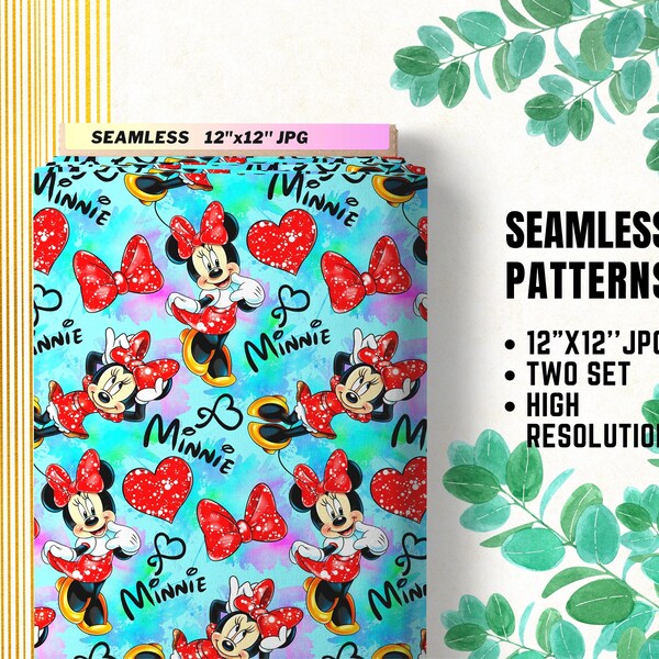 Minnie Mouse Fabric - Etsy