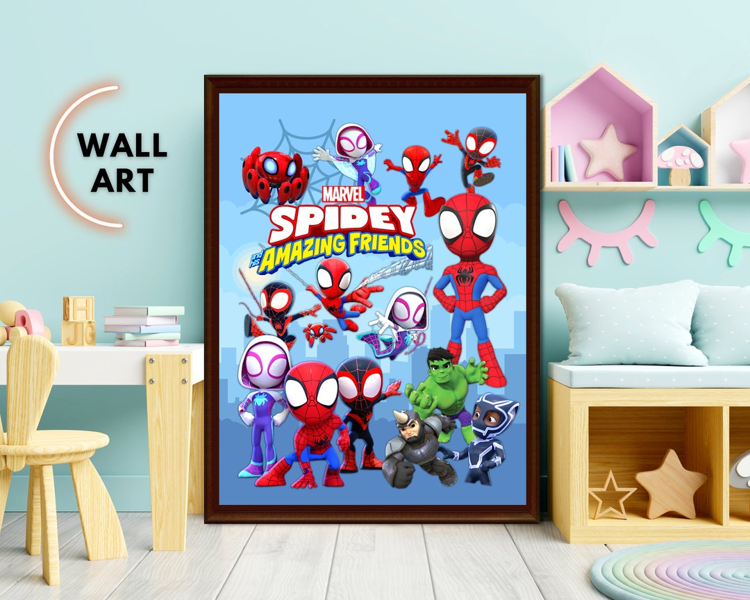Spidey Wall Art Spidey and His Amazing Friends Spidey - Etsy