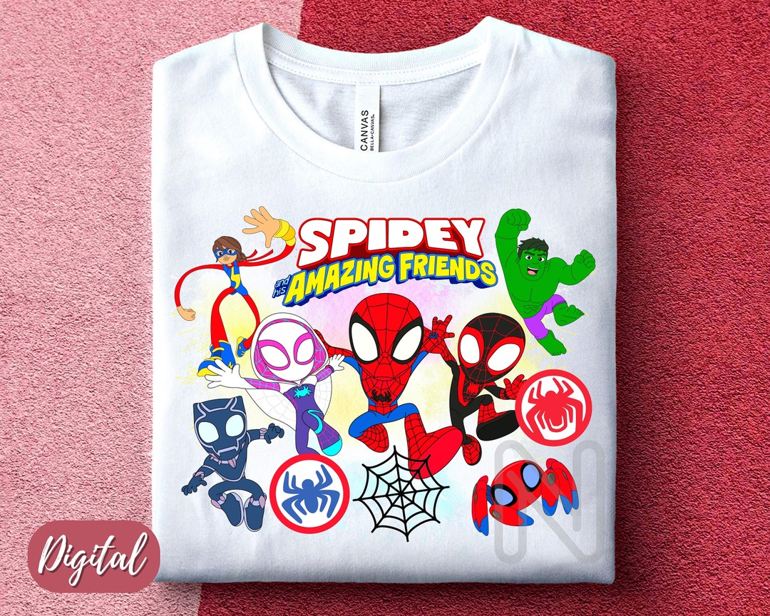 Spidey and His Amazing Friends Sublimation PNG, Spidey Birthday Party ...