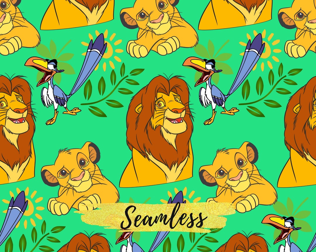 Lion King Seamless Papers Lion Theme Digital Papers Lion - Etsy
