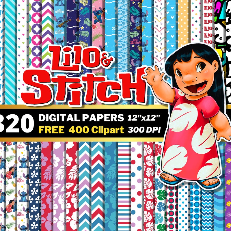 Lilo and Stitch Wrapping Paper - Etsy