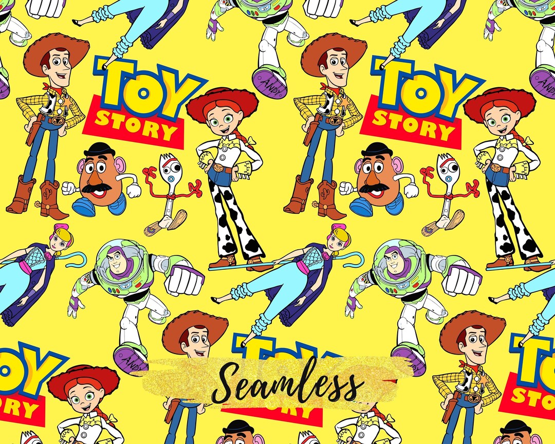 Toy Story Seamless Papers Woody Digital Papers Buzz - Etsy