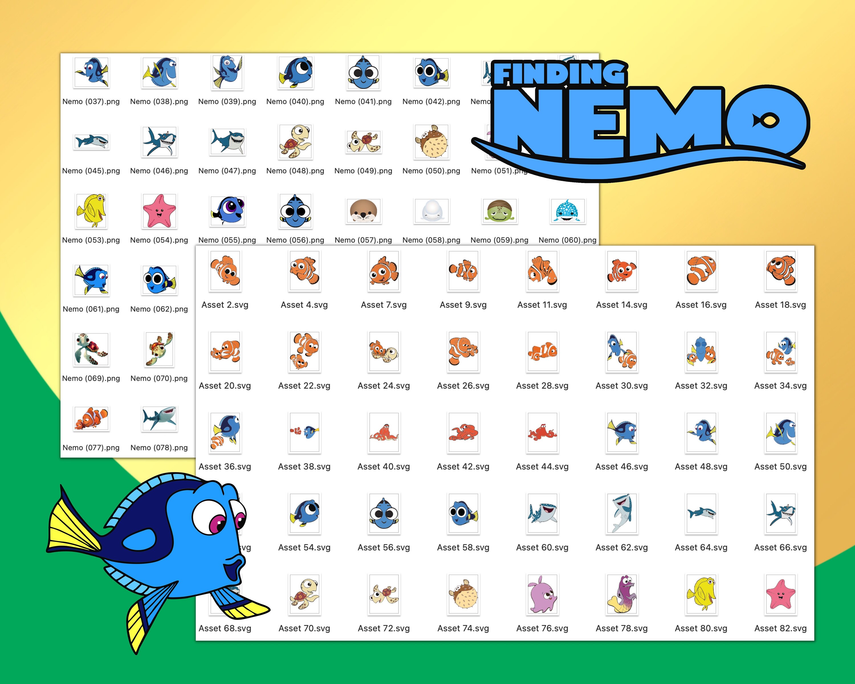 Finding Nemo PNG Clipart, Nemo SVG, Finding Clownfish, Fish Nemo ...