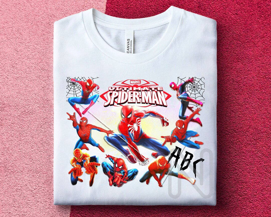 Spider-man Sublimation PNG, Marvel Spiderman Shirt, Birthday T-shirt ...