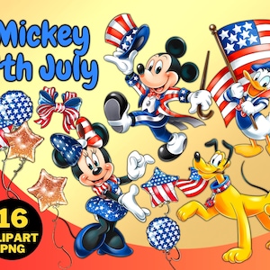 Mickey 4th July Clipart PNG, American Independence Day, Mickey Mouse ...