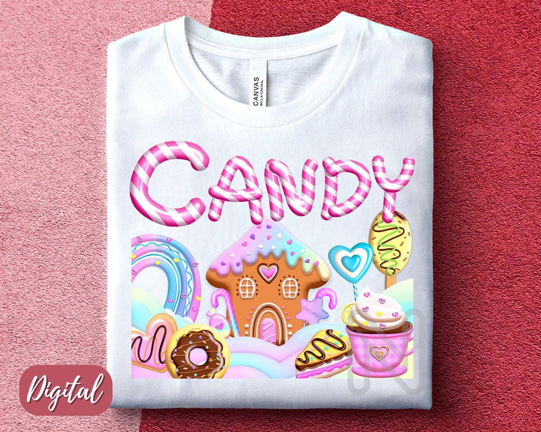Sweet Candy Party PNG, Candy Birthday Party Shirt, Girls Tshirt Designs ...