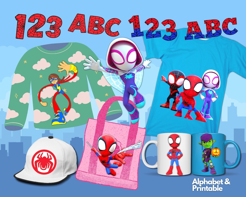 Spidey and His Amazing Friends Clipart PNG, Superhero Spidey, Marvel ...