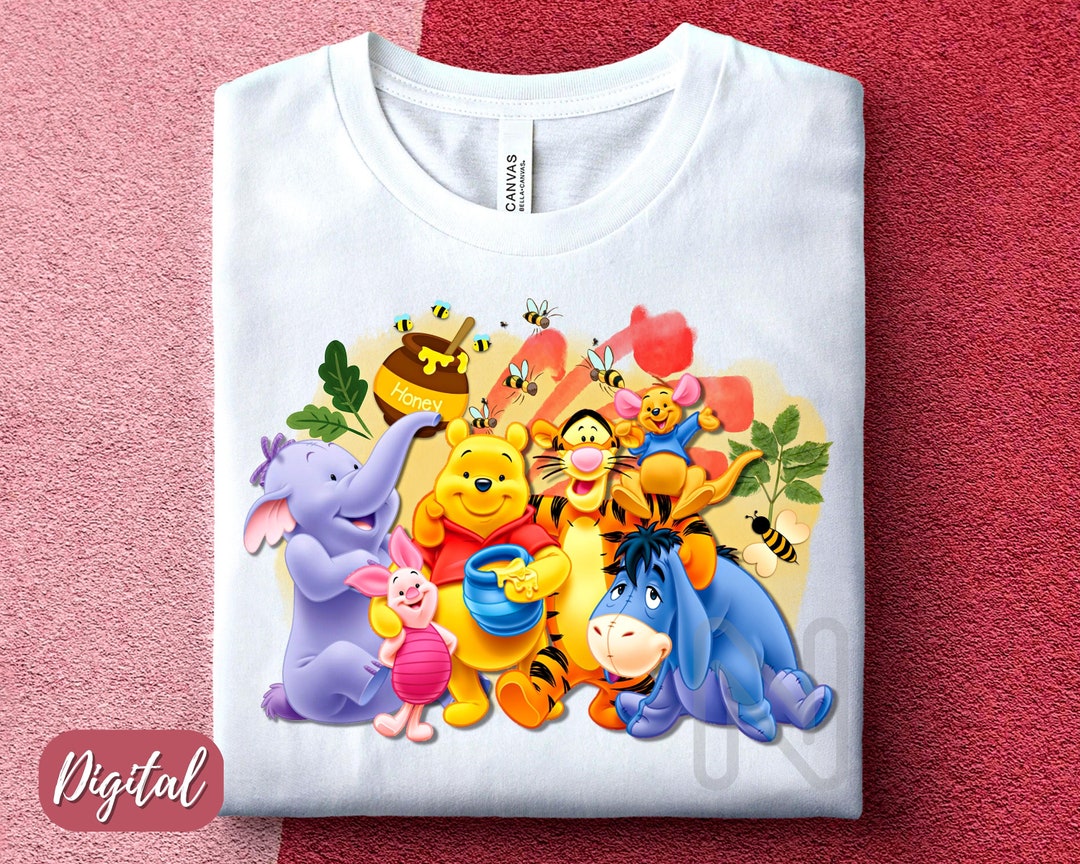 Winnie the Pooh Sublimation PNG Pooh Bear Tigger Piglet - Etsy