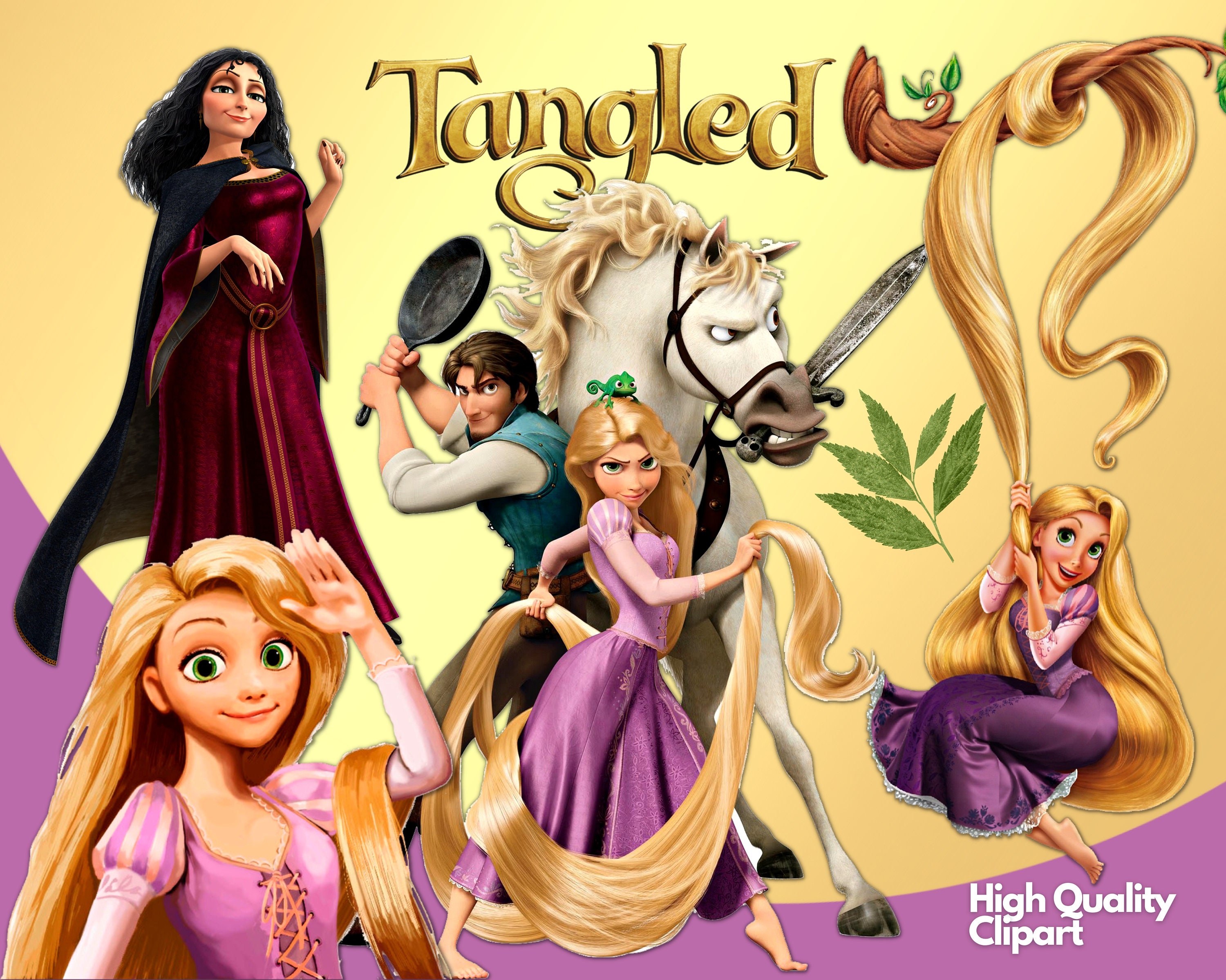 Tangled Clipart PNG Tangled Layered SVG Flynn Rider - Etsy Australia