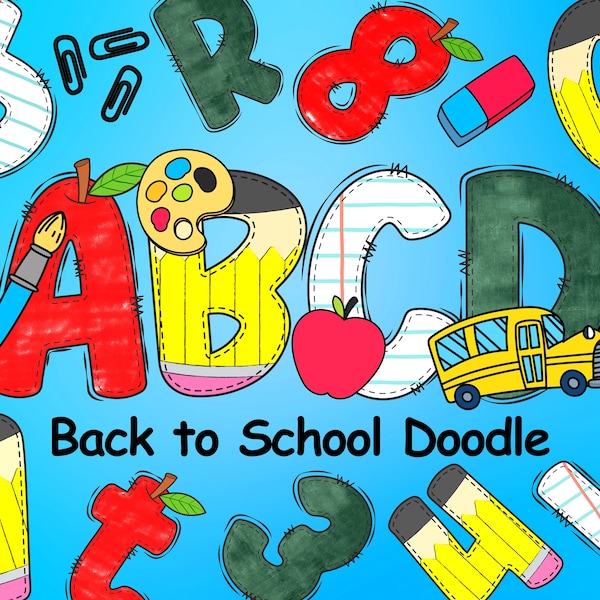 Doodle Alphabet - Etsy