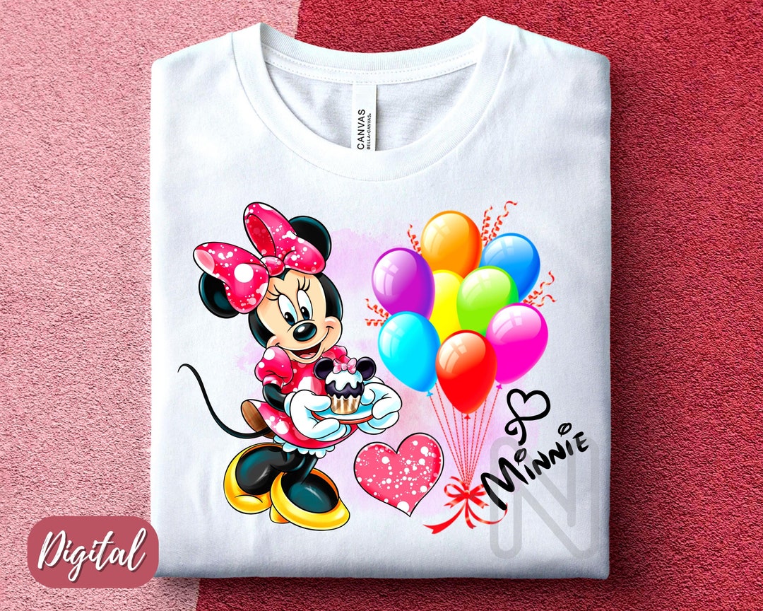 Minnie Mouse Sublimation PNG Minnie Birthday Party Shirt - Etsy