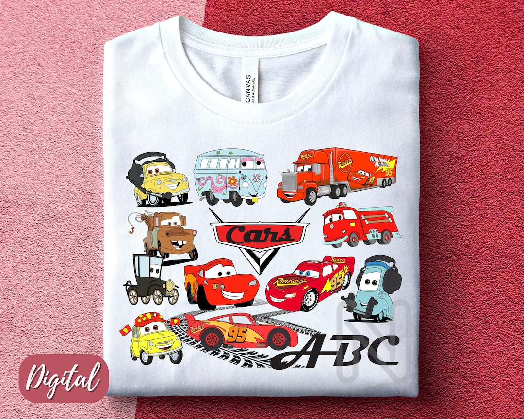 Cars Sublimation PNG Lightning Mcqueen Birthday Shirt Kids - Etsy