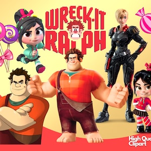 Wreck It Ralph Clipart PNG, Ralph Tafyta Felix Vanellope, PNG Images ...