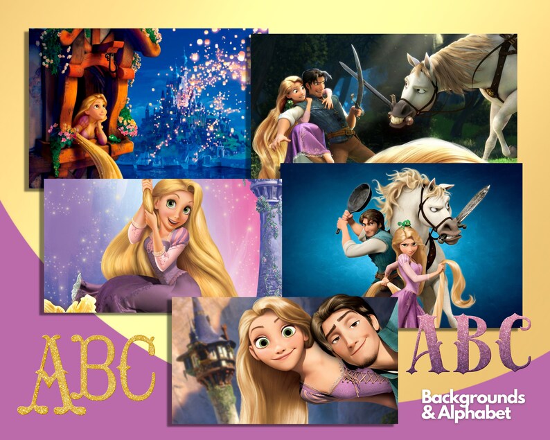 Tangled Clipart PNG, Tangled Layered SVG, Flynn Rider, Rapunzel ...