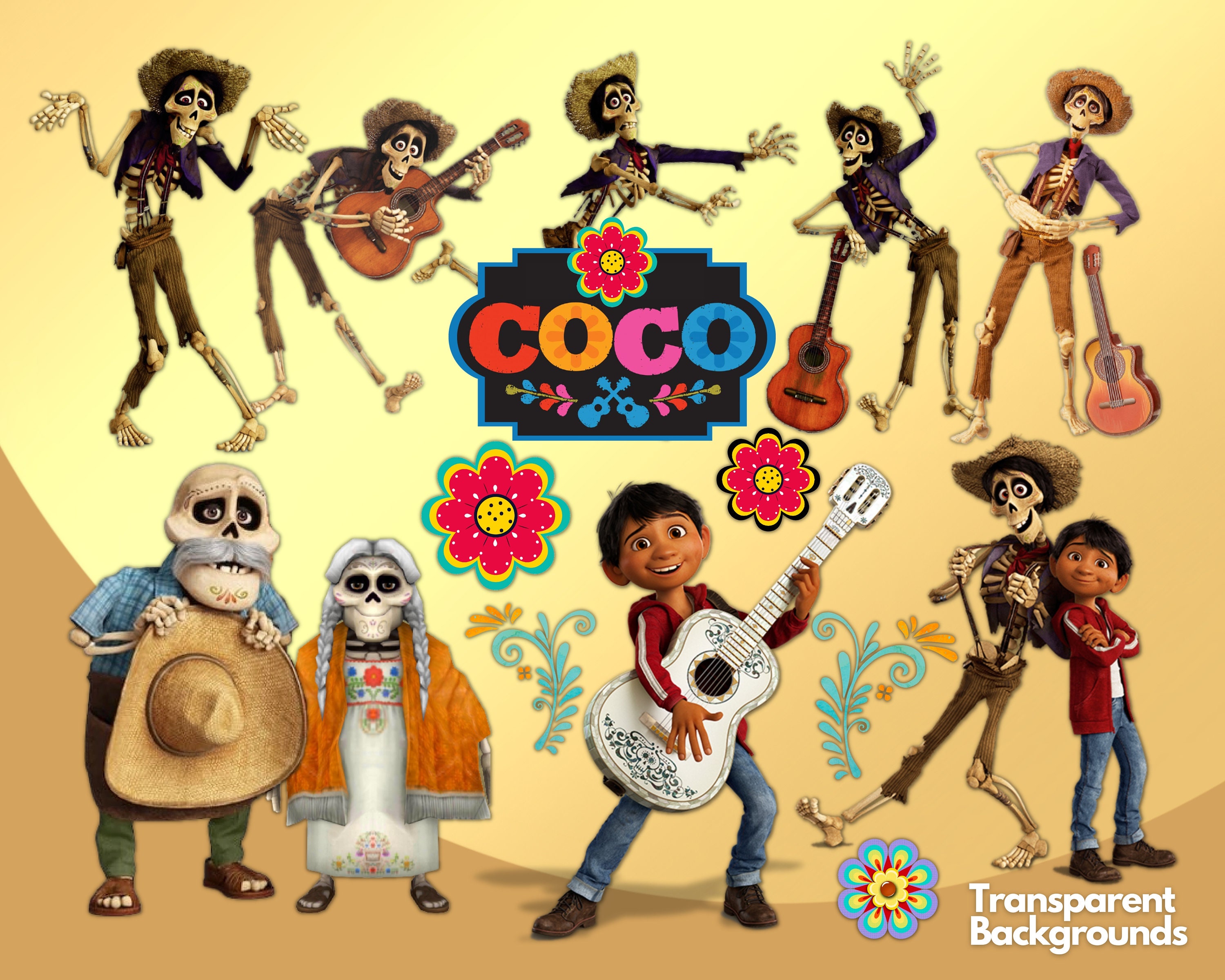 Coco Clipart PNG Miguel Rivera Coco Alphabet Coco Birthday - Etsy Australia