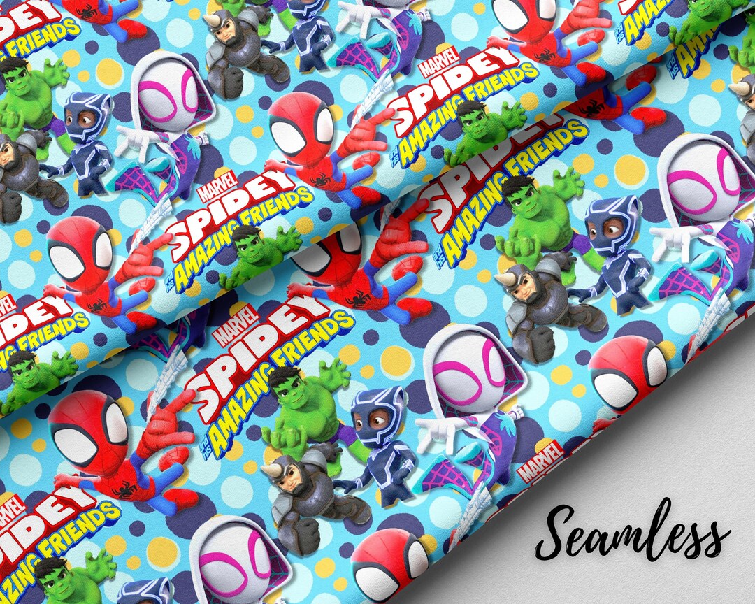 Spidey and His Amazing Friends Seamless Papers Spidey Digital - Etsy