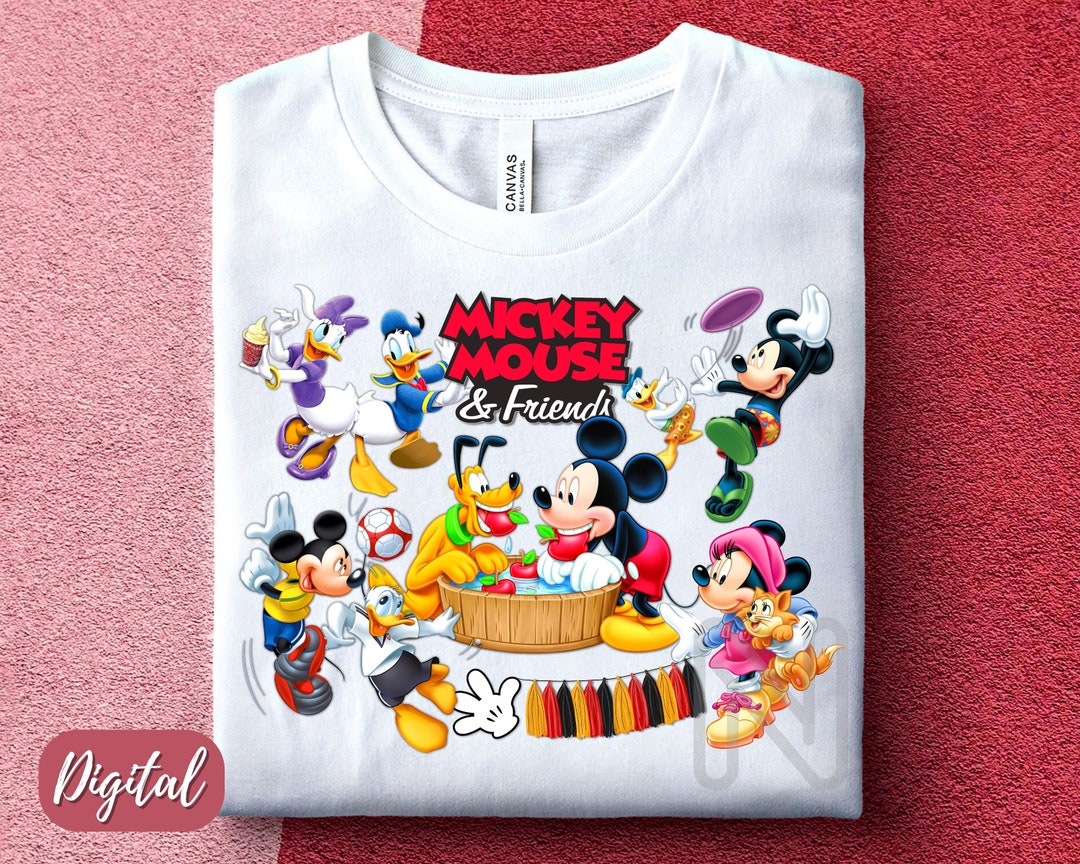 Mickey Mouse & Friends Sublimation PNG Donald Duck Goofy - Etsy