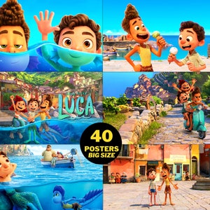 Luca Clipart PNG, Luca PNG Bundle, Luca Paguro, Alberto Scorfano ...