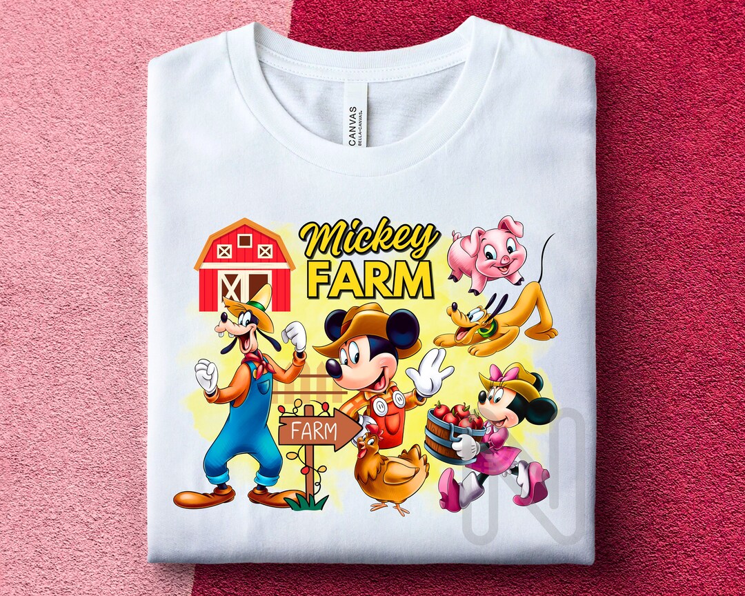 Mickey Farm Sublimation PNG, Mickey Farming Theme, Mickey and Friends ...