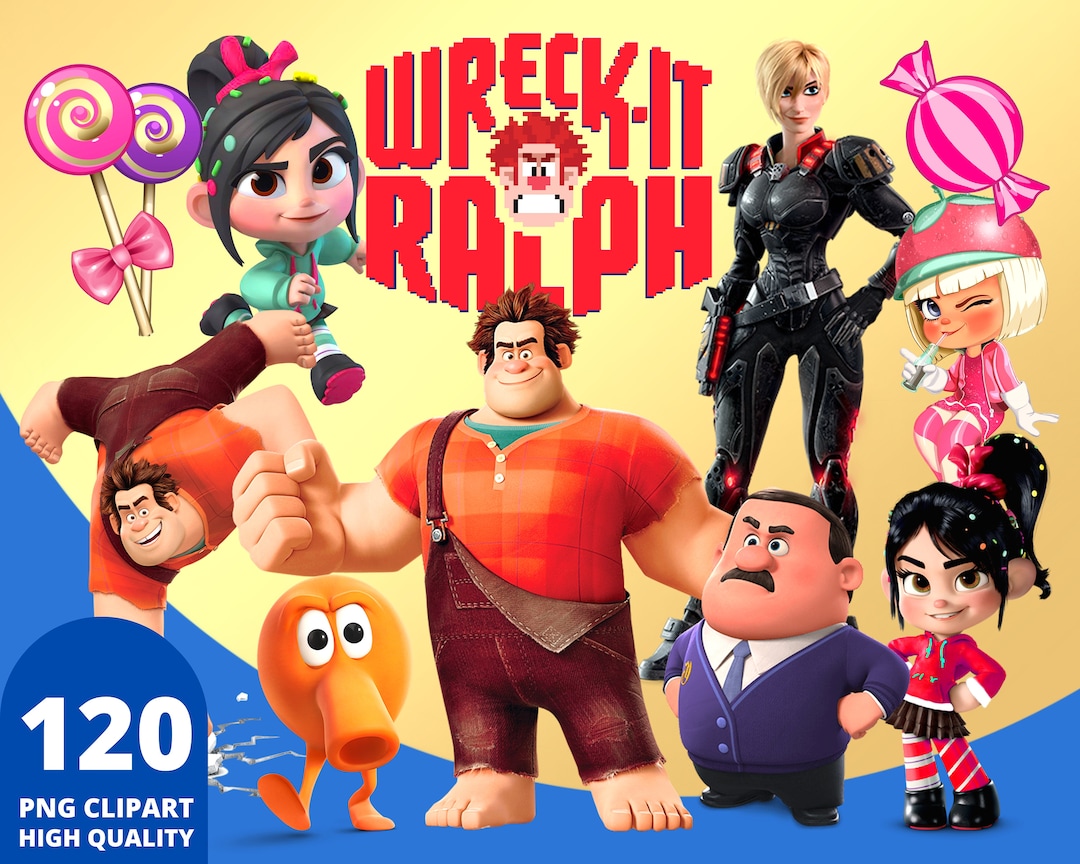 Wreck It Ralph Clipart PNG, Ralph Tafyta Felix Vanellope, PNG Images ...