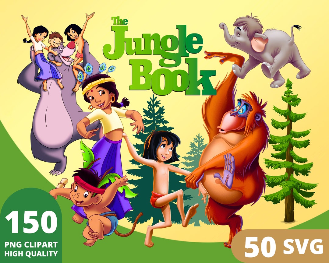 The Jungle Book PNG Clipart, Jungle Book SVG Bundle, Mowgli Baloo ...