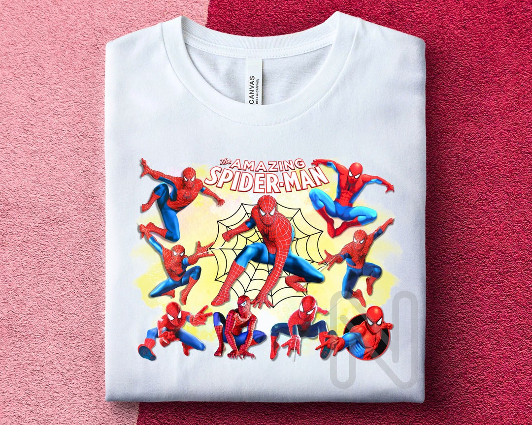 Spider-man Sublimation PNG, Marvel Spiderman Birthday Shirt, Avengers ...