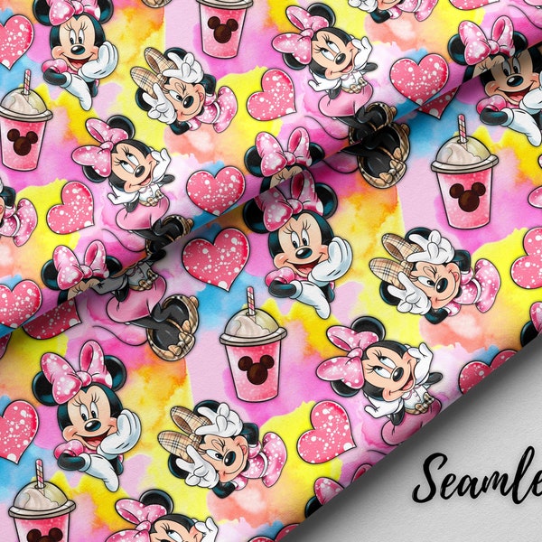 Minny Mouse Fabric - Etsy