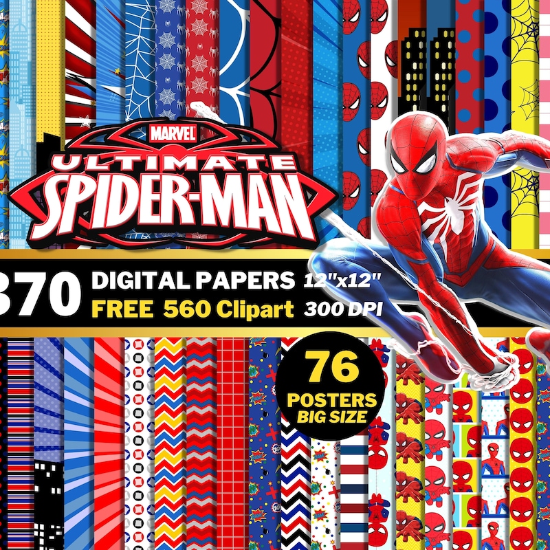 Spiderman Wrapping Paper - Etsy