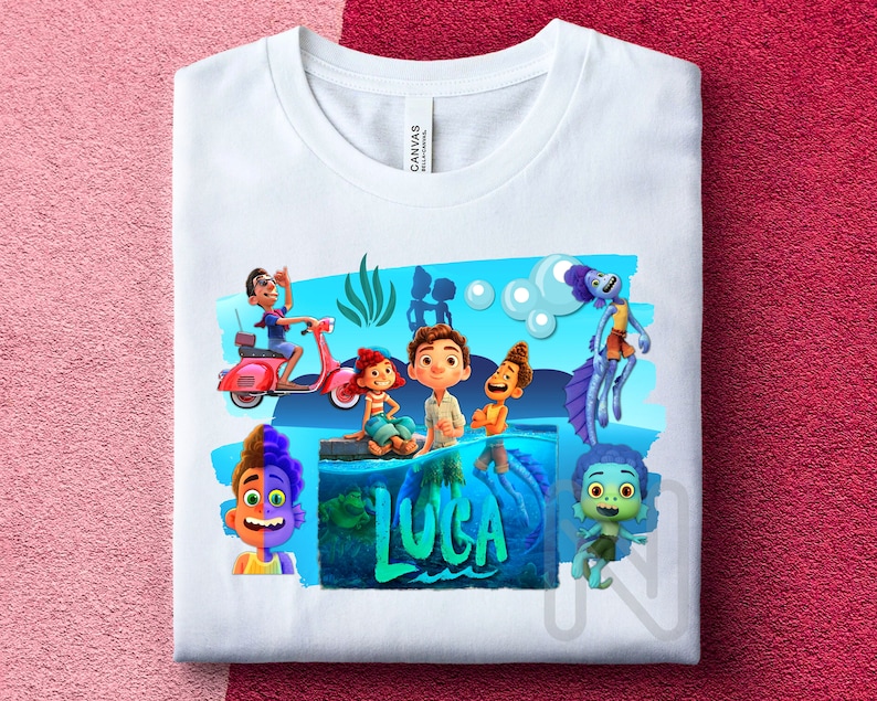 Luca Sublimation PNG, Luca T-shirt Designs, Luca Paguro, Alberto ...