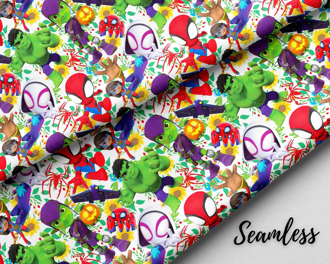 Spidey and His Amazing Friends Seamless Papers Spidey Digital - Etsy