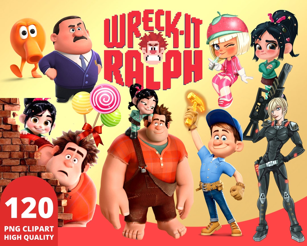 Wreck It Ralph Clipart PNG, Ralph Tafyta Felix Vanellope, PNG Images ...