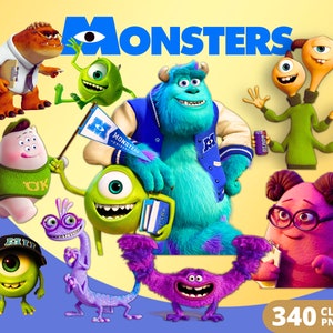 Monsters Inc. Digital Papers, Monsters Clipart PNG, Sully Mike Monsters ...