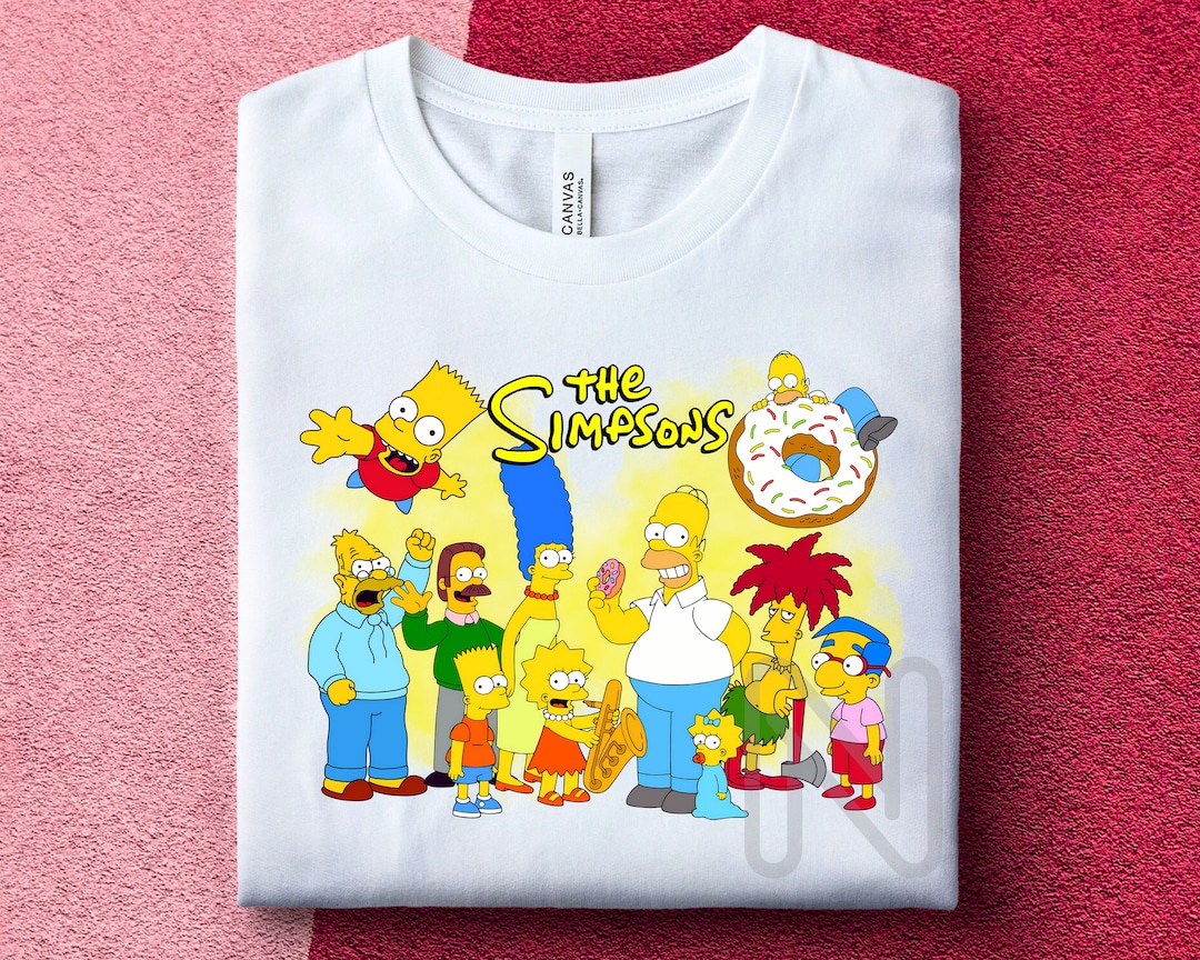 The Simpsons Sublimation PNG, the Simpsons Family, Simpsons Shirt ...