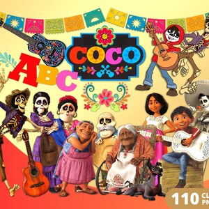 Coco Digital Papers, Coco Clipart PNG, Coco Party Theme, Halloween ...