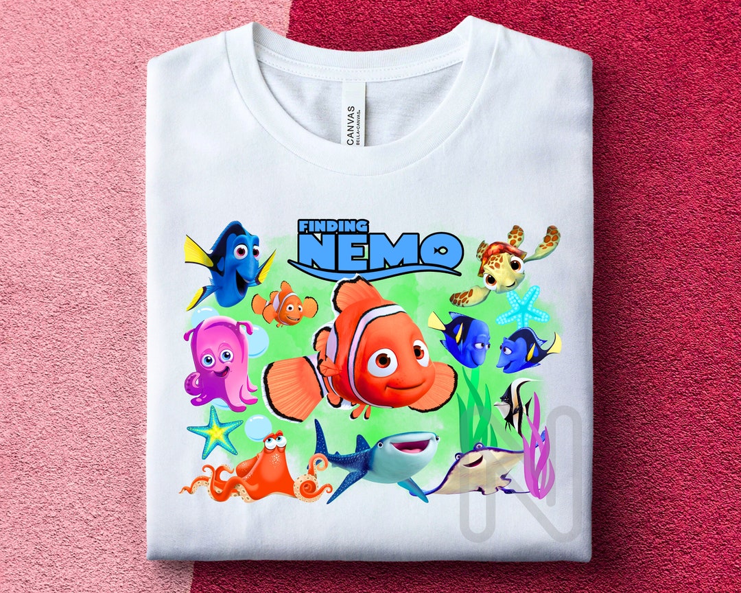 Finding Nemo Sublimation PNG, Finding Clownfish Birthday Shirt, Fish ...