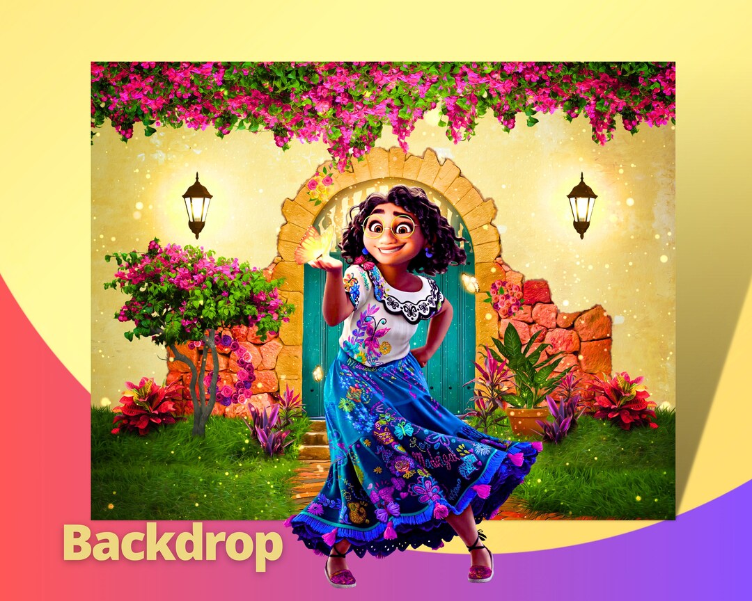 Encanto Digital Backdrop, Encanto Banner, Digital Background, Magical ...