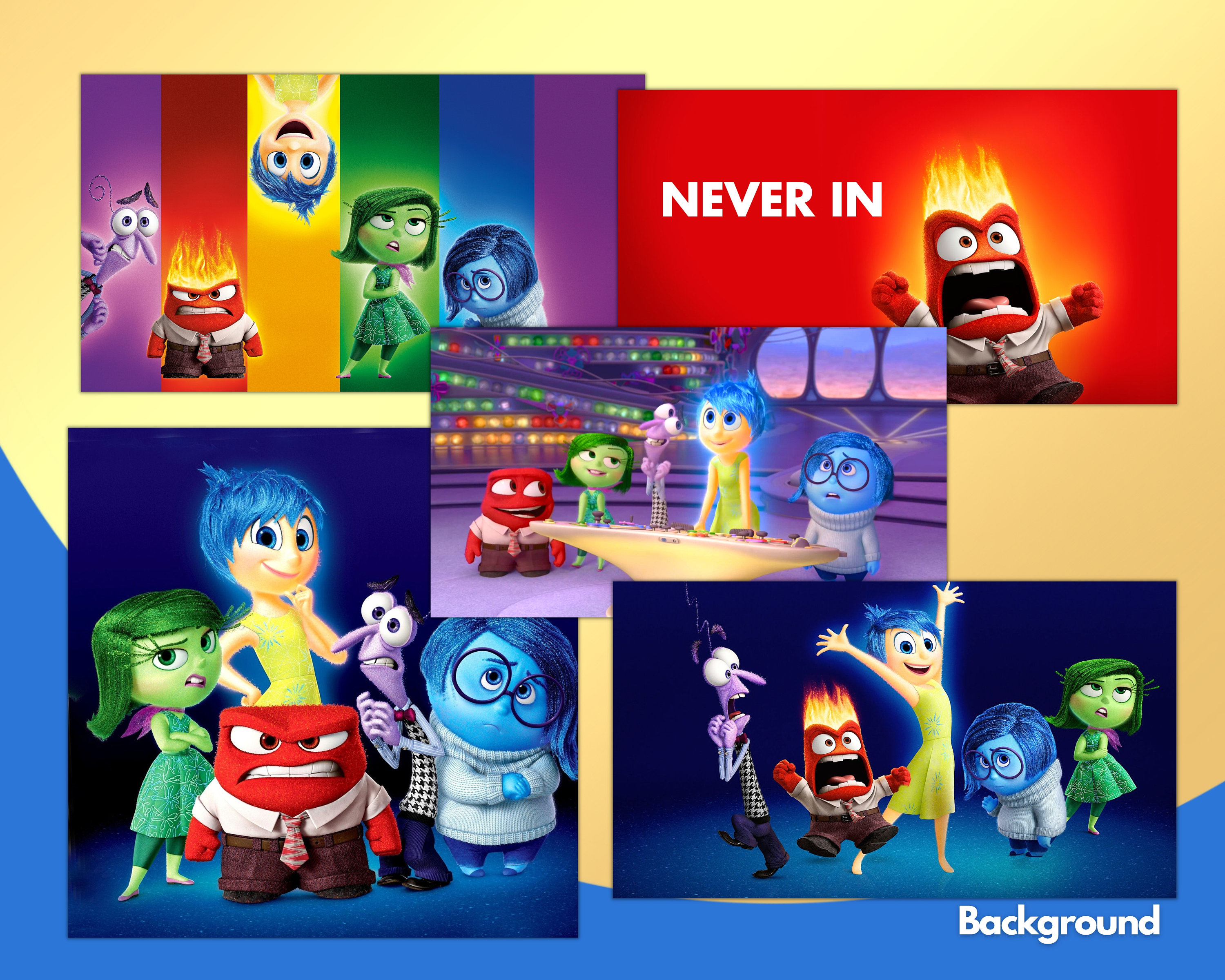 Inside Out Clipart PNG, Inside Out Pixar, Anger Joy Sadness Disgust ...