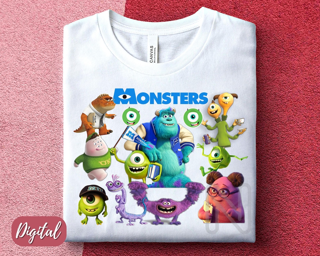 Monsters Inc. Sublimation PNG Sully Mike Monsters Birthday - Etsy