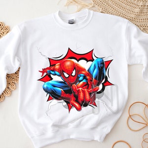 Spider-man Sublimation PNG, Marvel Spiderman Birthday Shirt, Kids ...