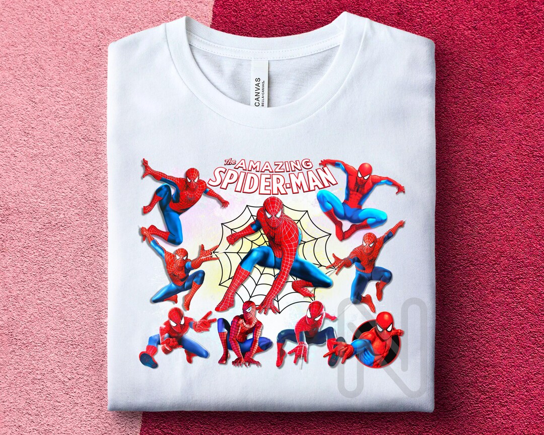 Spider-man Sublimation PNG, Marvel Spiderman, Birthday Party Shirt ...