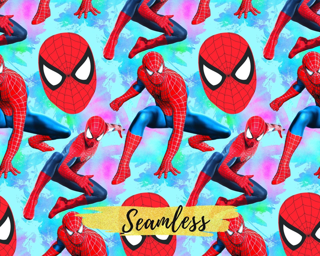 Spider-man Seamless Papers, Marvel Spiderman Digital Papers, Superhero ...