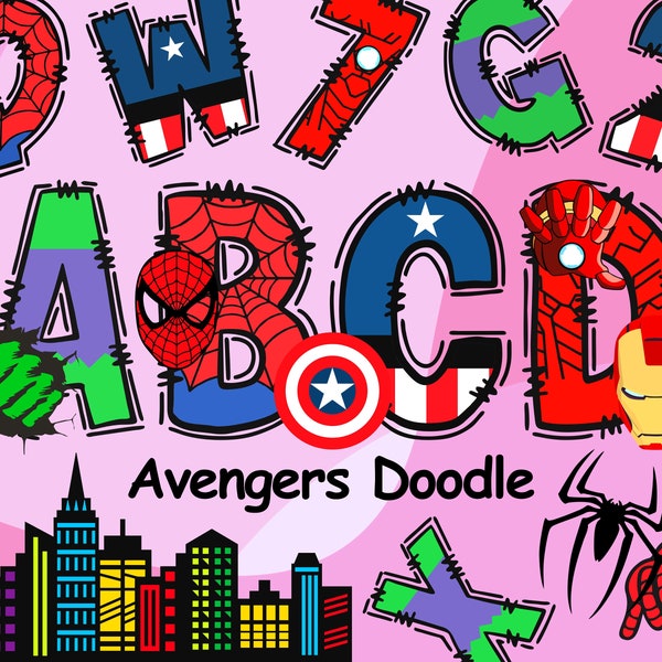 Doodle Alphabet - Etsy