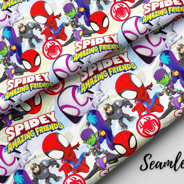 Spidey and Friends Wrapping Paper - Etsy Australia