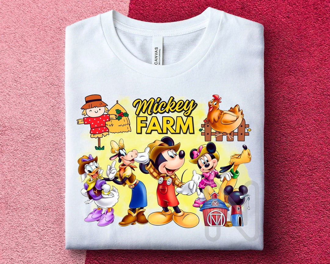 Mickey Farm Sublimation PNG, Mickey Farming Theme, Mickey and Friends ...
